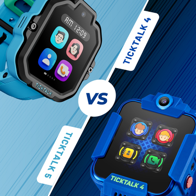 New TickTalk 5 | Safest Kids Cellular Smartwatch | Ages 3-12